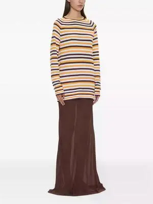 Christopher Esber Monument Stripe-knit Long Dress
