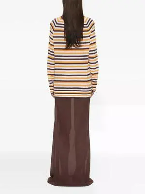 Christopher Esber Monument Stripe-knit Long Dress