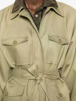 THE FRANKIE SHOP Belted Multi-pocket Jacket