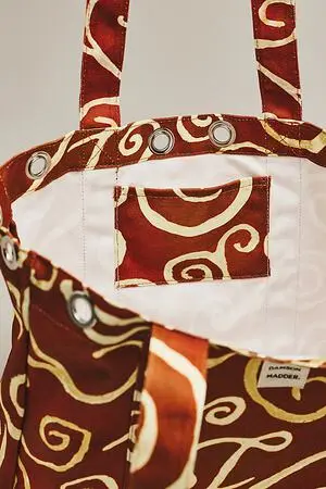 DAMSON MADDER Large Canvas Eyelet Tote
