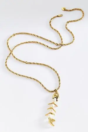 ALEMAIS Calypso Pearl Fish Necklace - Multi