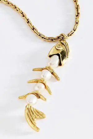 ALEMAIS Calypso Pearl Fish Necklace