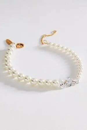 Anthropologie Mixed Beaded Bracelet - Neutral
