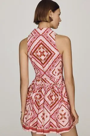 Avec Les Filles Mosaic Print Dress