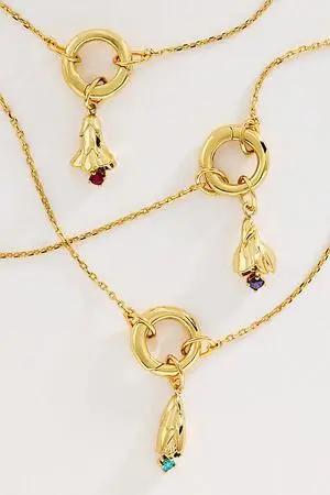 LOCAL ECLECTIC Birth Flower Charm Necklace - August