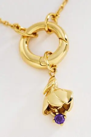 LOCAL ECLECTIC Birth Flower Charm Necklace - February