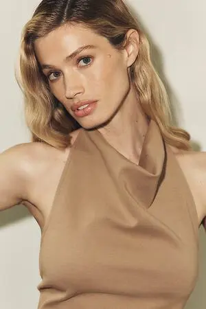 Anthropologie Cowl-neck Halter Tank Top