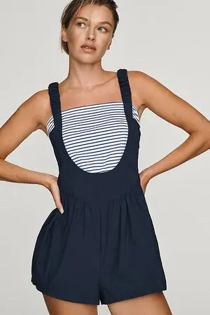 DAILY PRACTICE Twofer Romper - Navy