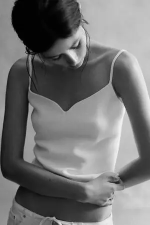 Maeve Sweetheart Neckline Tank Top - Ivory