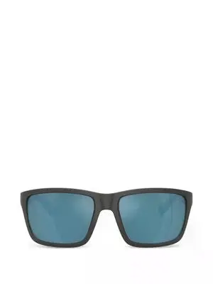 Burberry Check Pattern Square Frame Sunglasses - Grey