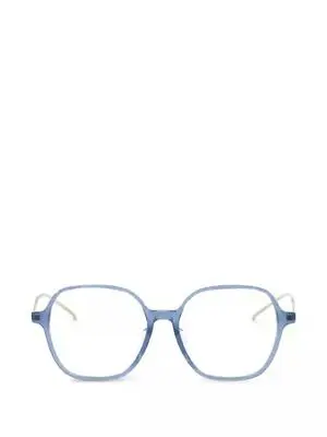 JIMMY CHOO Glitter-embellished Square-frame Glasses - Blue