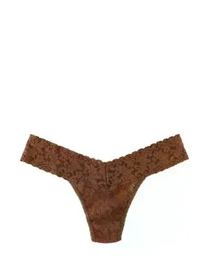 Hanky Panky Low-rise Lace Thong - Brown