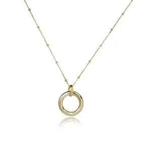 THE JEWELLERY STORE LONDON Vermeil Ether Loop Charm Necklace - Gold