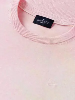 HACKETT LONDON Embroidered Crew-neck Long-sleeve T-shirt