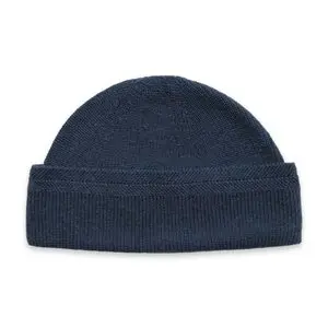 PAUL JAMES KNITWEAR Lightweight Cotton Fisherman Beanie - Blue