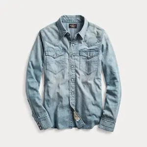 Ralph Lauren Indigo Denim Western Shirt - Medium Wash