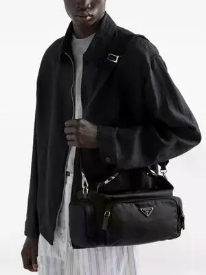 Prada Re-nylon And Saffiano-leather Shoulder Bag