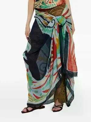 Etro X Tabby Booth Frayed Scarf