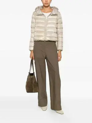 Herno Hooded Quilted Zip-up Jacket