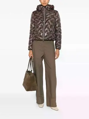 Herno Quilted Hooded Jacket - Brown