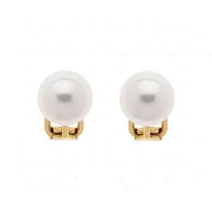 EMMA HOLLAND JEWELLERY Gold Plated Pearl Clip-on Earrings - Pink