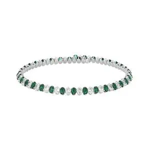 TALITA LONDON Emerald And Zirconia Tennis Bracelet
