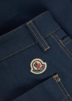 Moncler Wide-leg Cotton And Linen-blend Shorts