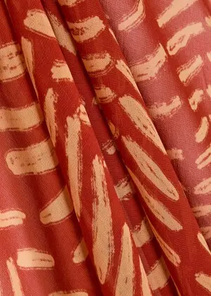 Johanna Ortiz Sensory Tapestry Patterned Georgette Maxi Kaftan Dress