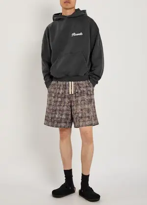 PICANTE Embroidered Cotton Hooded Sweatshirt