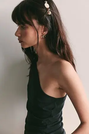 Free People We The Free One-shoulder Top - Black