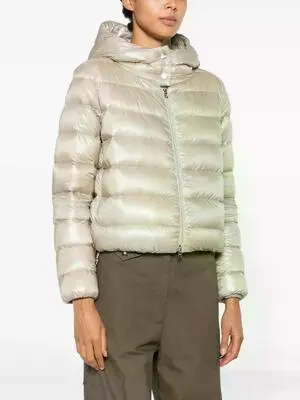 Herno Hooded Quilted Jacket - Neutrals
