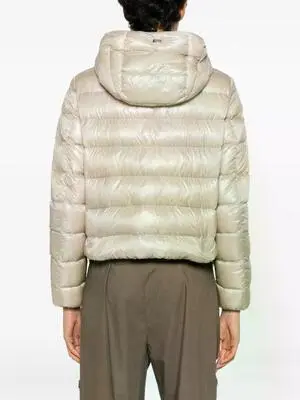 Herno Hooded Quilted Jacket - Neutrals