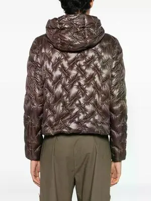 Herno Quilted Hooded Jacket - Brown