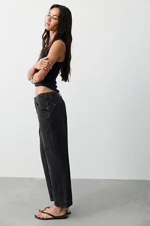 Free People We The Free Leona Low-rise Twisted Slim Jeans - Sable