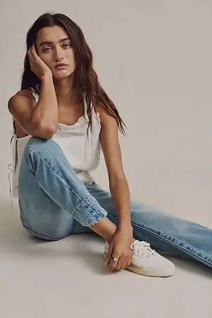 Free People We The Free Leona Low-rise Twisted Slim Jeans - Skipper