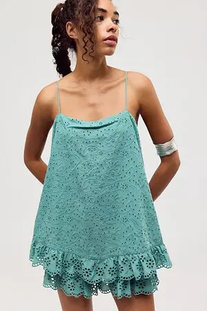 Free People Joy Ride Romper - Aqua