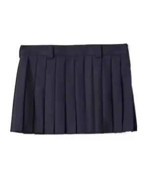Miu Miu Logo-patch Pleated Mini Skirt
