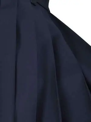 Miu Miu Pleated Mini Skirt With Embroidered Logo