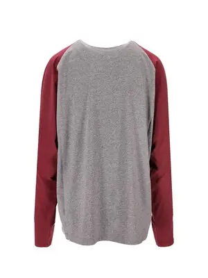 Miu Miu Two-toned Long-sleeved T-shirt