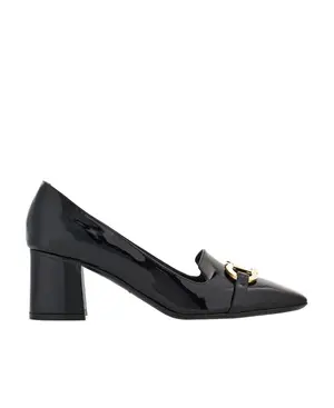FERRAGAMO Gancini Decorates Shallow High-heeled Shoes - Black