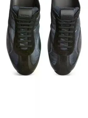 Balmain Racing Low Trainers In Nylon And Leather