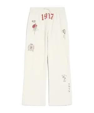 Balenciaga Tattoo Baggy Sweatpants - Cream