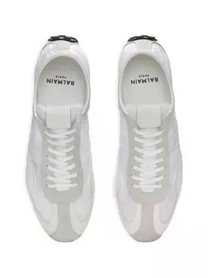 Balmain Racing Low Trainers In Nylon And Leather