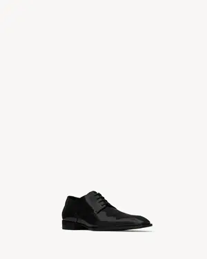 Saint Laurent Patent Leather Derby Shoes