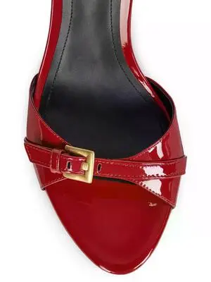 Balmain Anthem Sandals In Smooth Calfskin Leather