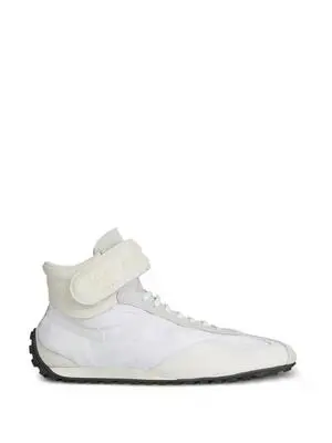 Balmain Racing Mid-top Trainers - White