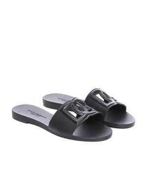 Dolce & Gabbana Logo Cut-out Open-toe Slides