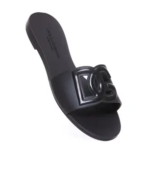 Dolce & Gabbana Logo Cut-out Open-toe Slides