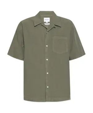 Norse Projects Notch-collar Short-sleeve Shirt - Gray