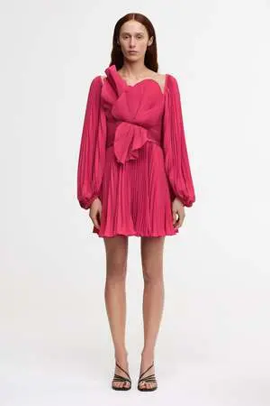 Acler Pleated Mini Dress